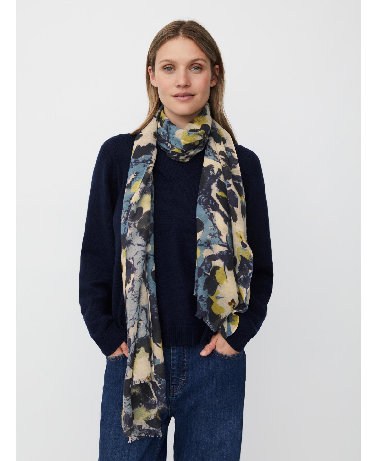 Click here for Masai Copenhagen Womens Scarf - Proven blue prices