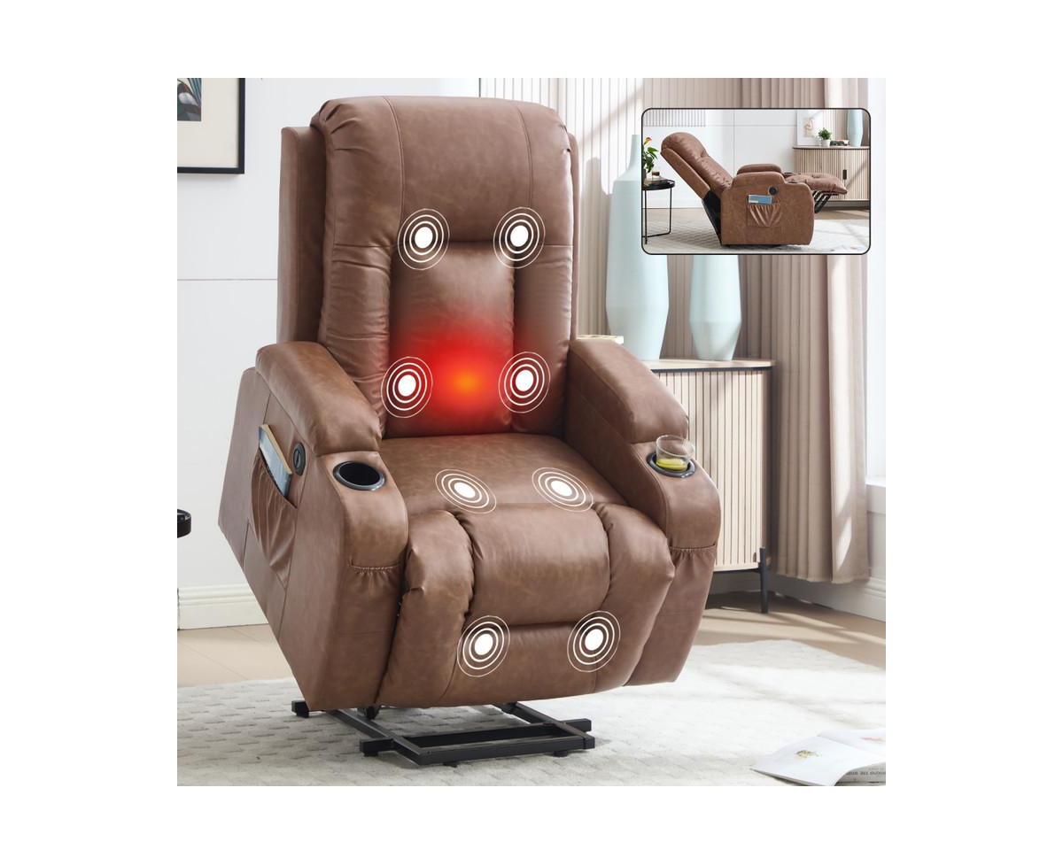 Click here for sumyeg Pu Power Lift Recliner 350LB capacity 8-poi... prices
