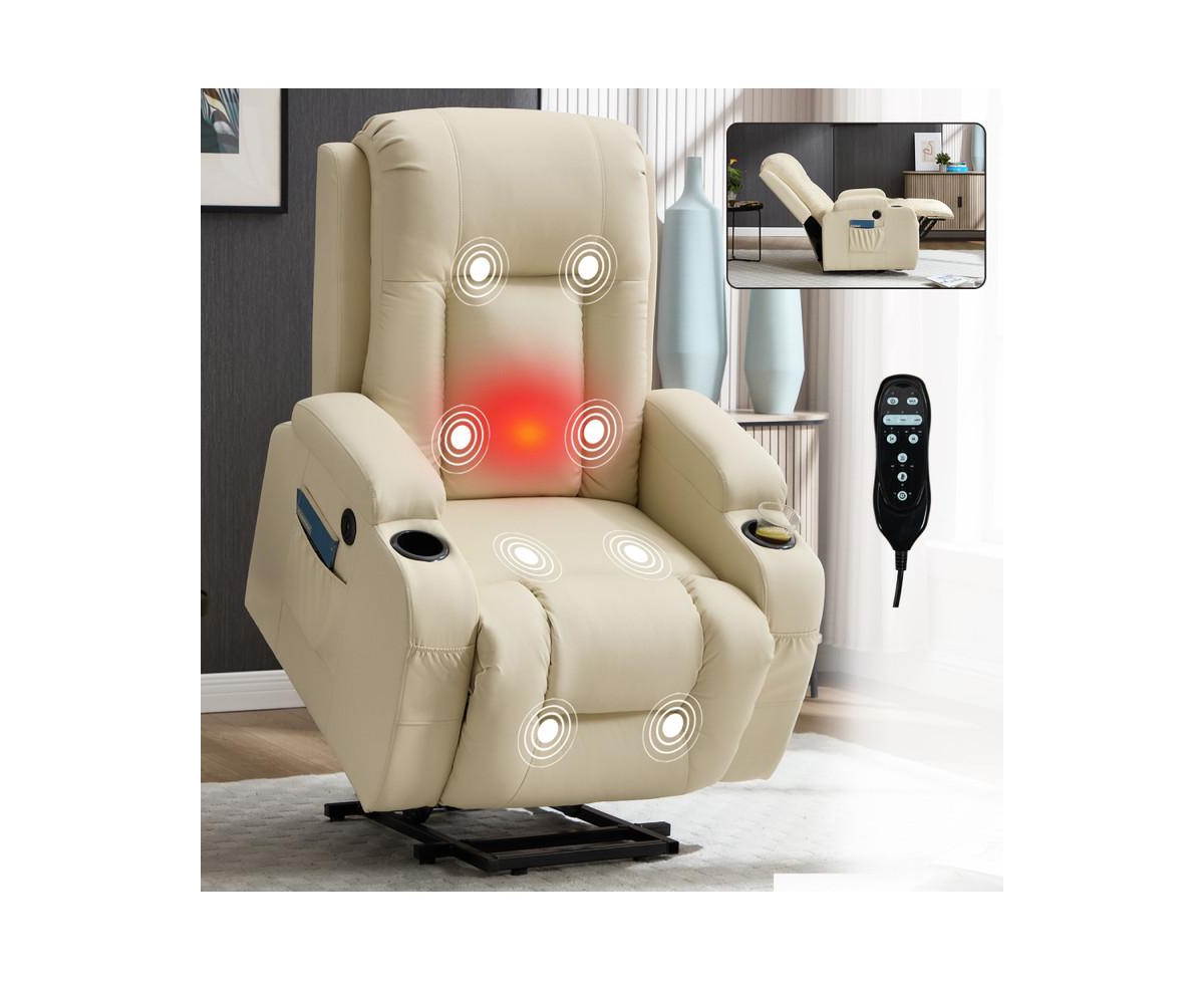 Click here for sumyeg Pu Power Lift Recliner 350LB capacity 8-poi... prices