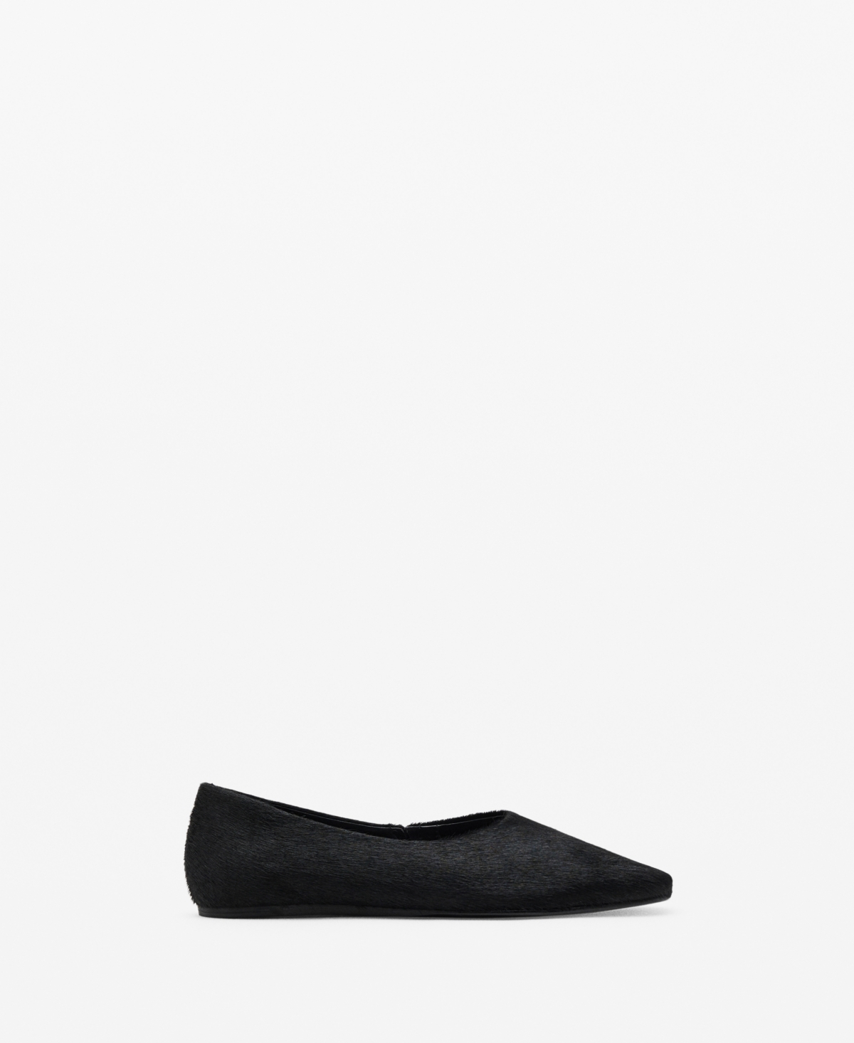 Click here for Mango Womens Leather And Fur-Effect Shoes - Black prices