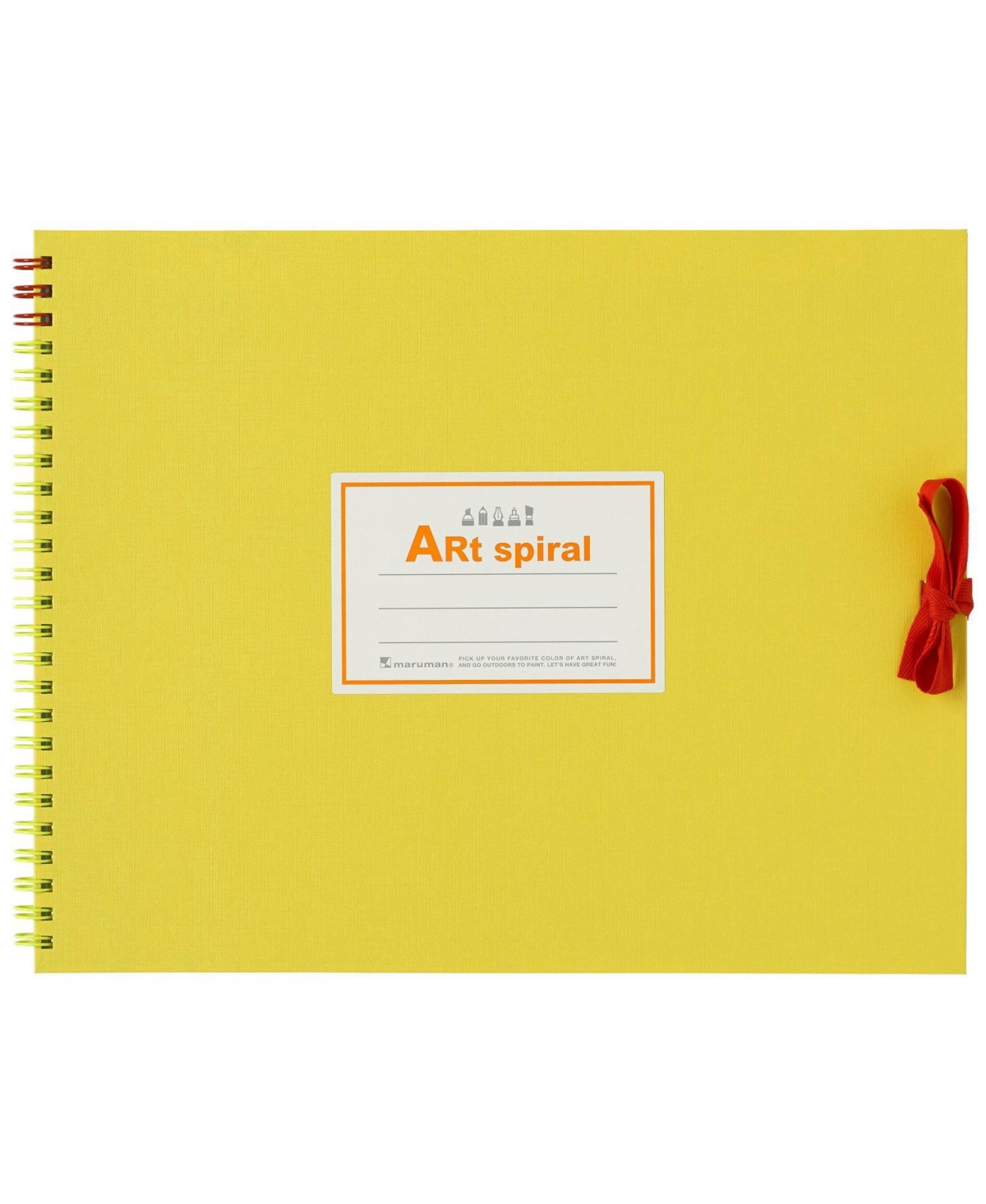Click here for Maruman F3 Sketchbook Art Spiral Yellow - Yellow prices