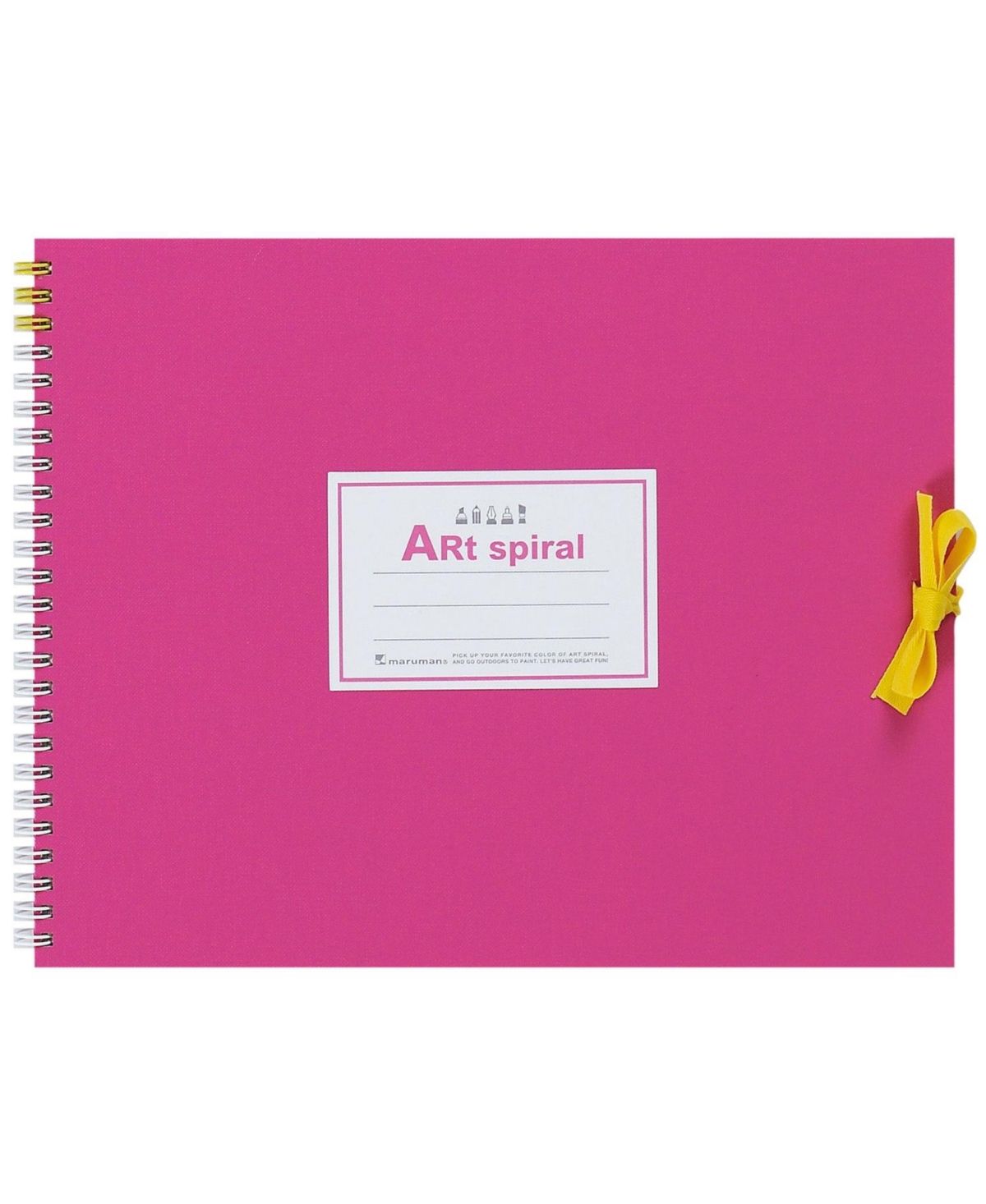 Click here for Maruman F3 Sketchbook Art Spiral Yellow - Pink prices