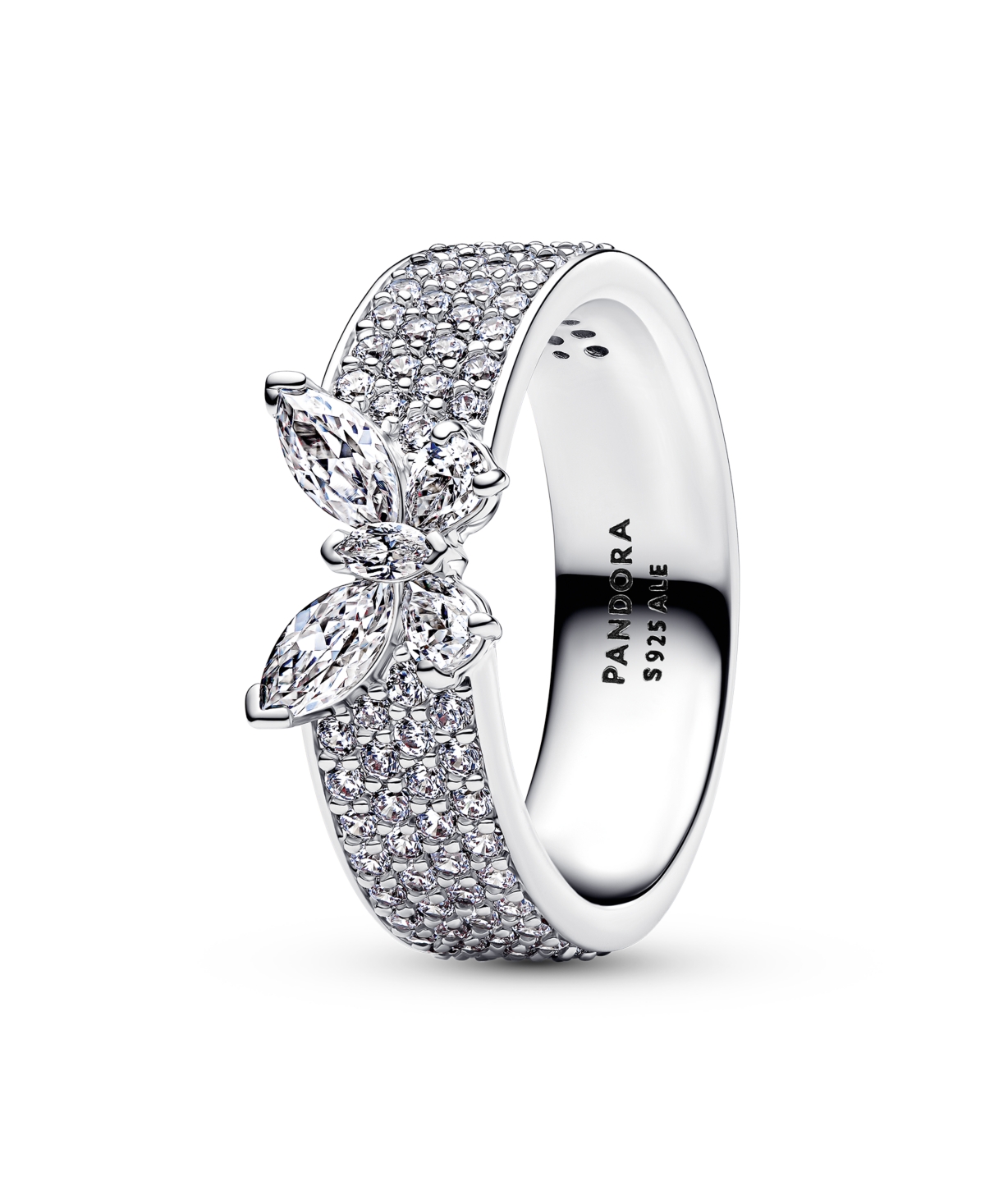 Click here for Pandora Sparkling Butterfly Bold Ring - Sterling S... prices