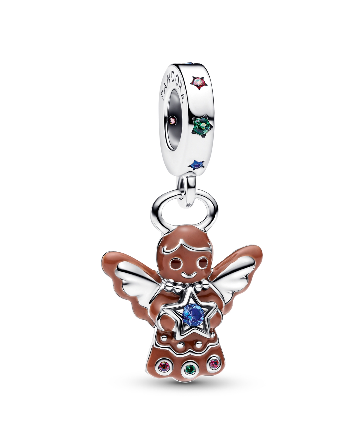 Click here for Pandora Gingerbread Angel Dangle Charm - Sterling... prices