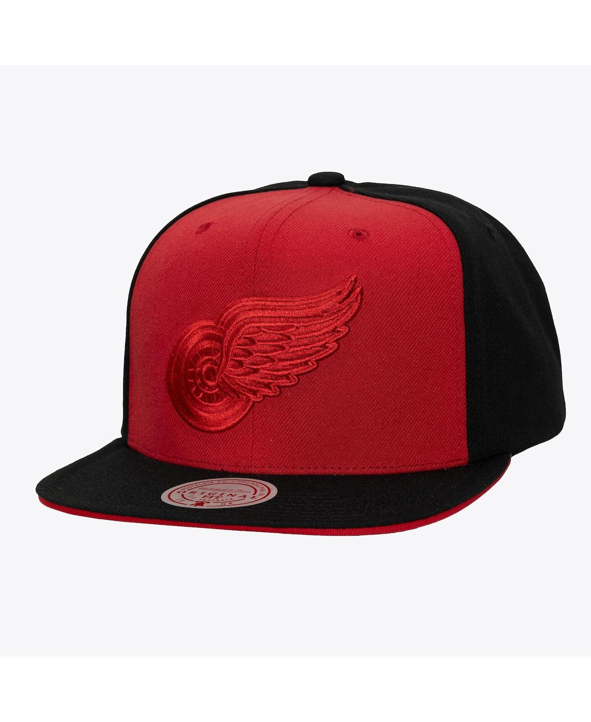 Click here for Mens Red & Black Detroit Red Wings Color Pop Snapb... prices