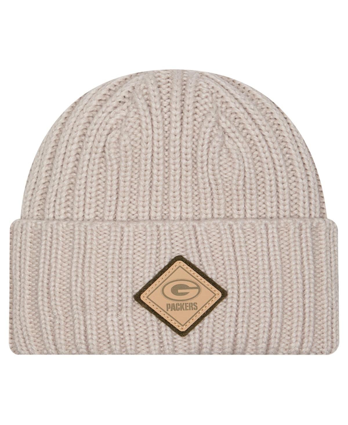 Click here for Mens Light Beige Green Bay Packers Logo Applique C... prices