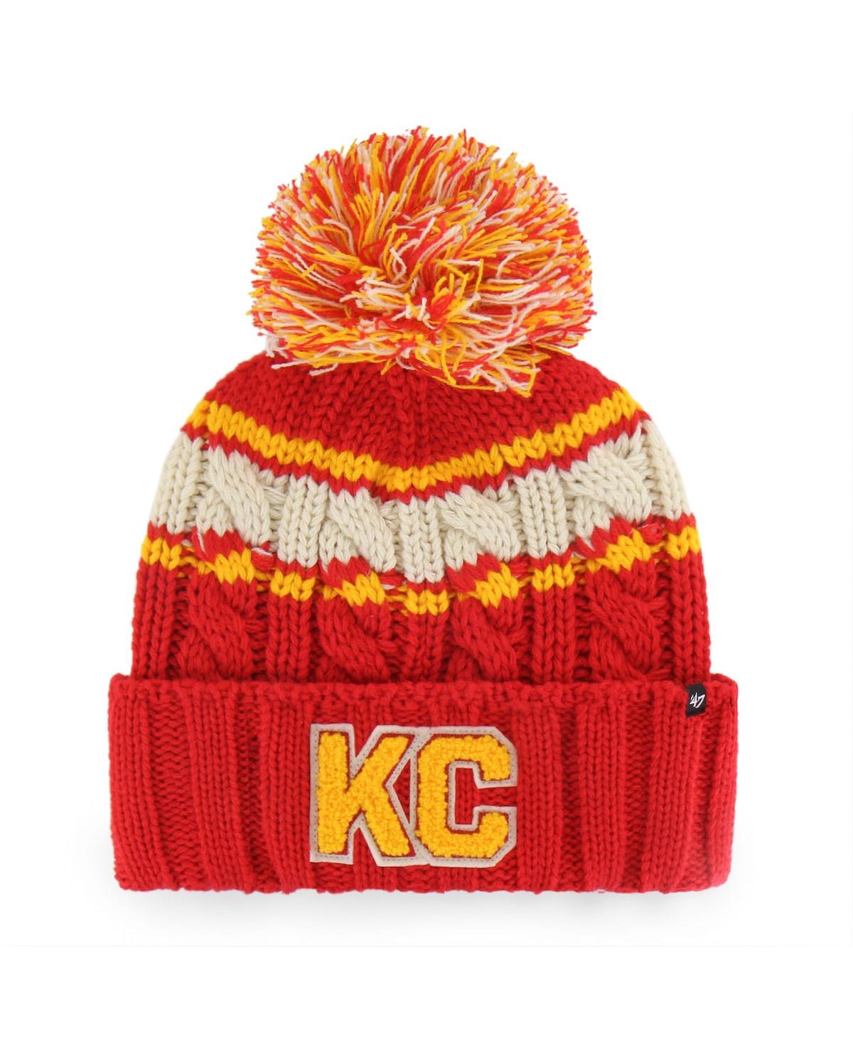 Click here for Womens Red Kansas City Chiefs Emma Cuffed Knit Hat... prices