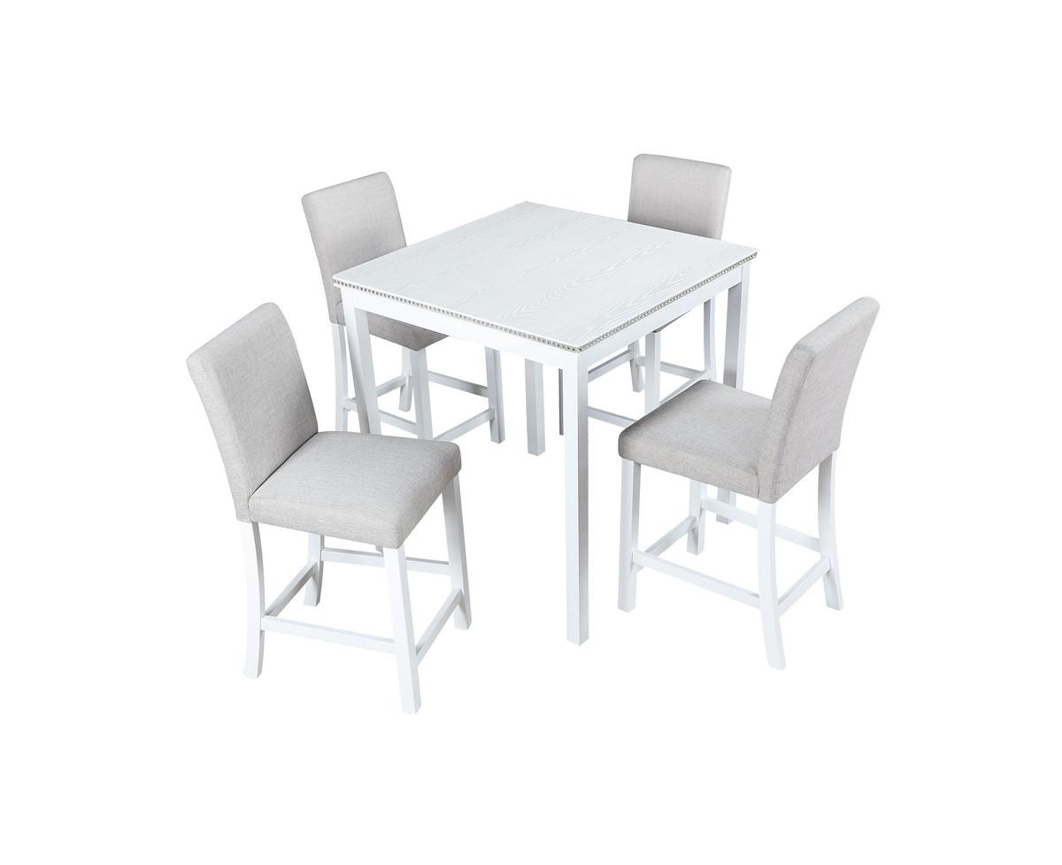 Click here for Casainc 5-Piece Counter Height Dining Set with Cry... prices