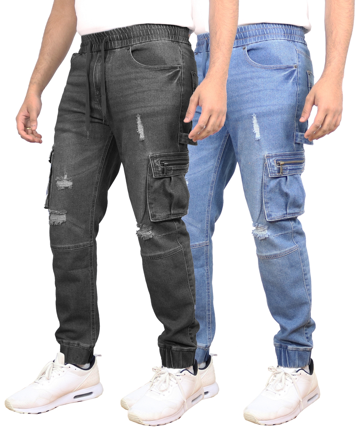 Click here for Blue Ice Mens Stretch Cargo Carpenter Jeans Jogger... prices