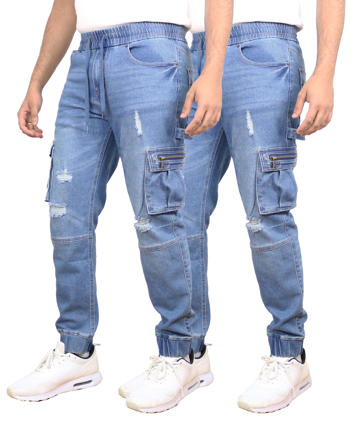 Click here for Blue Ice Mens Stretch Cargo Carpenter Jeans Jogger... prices