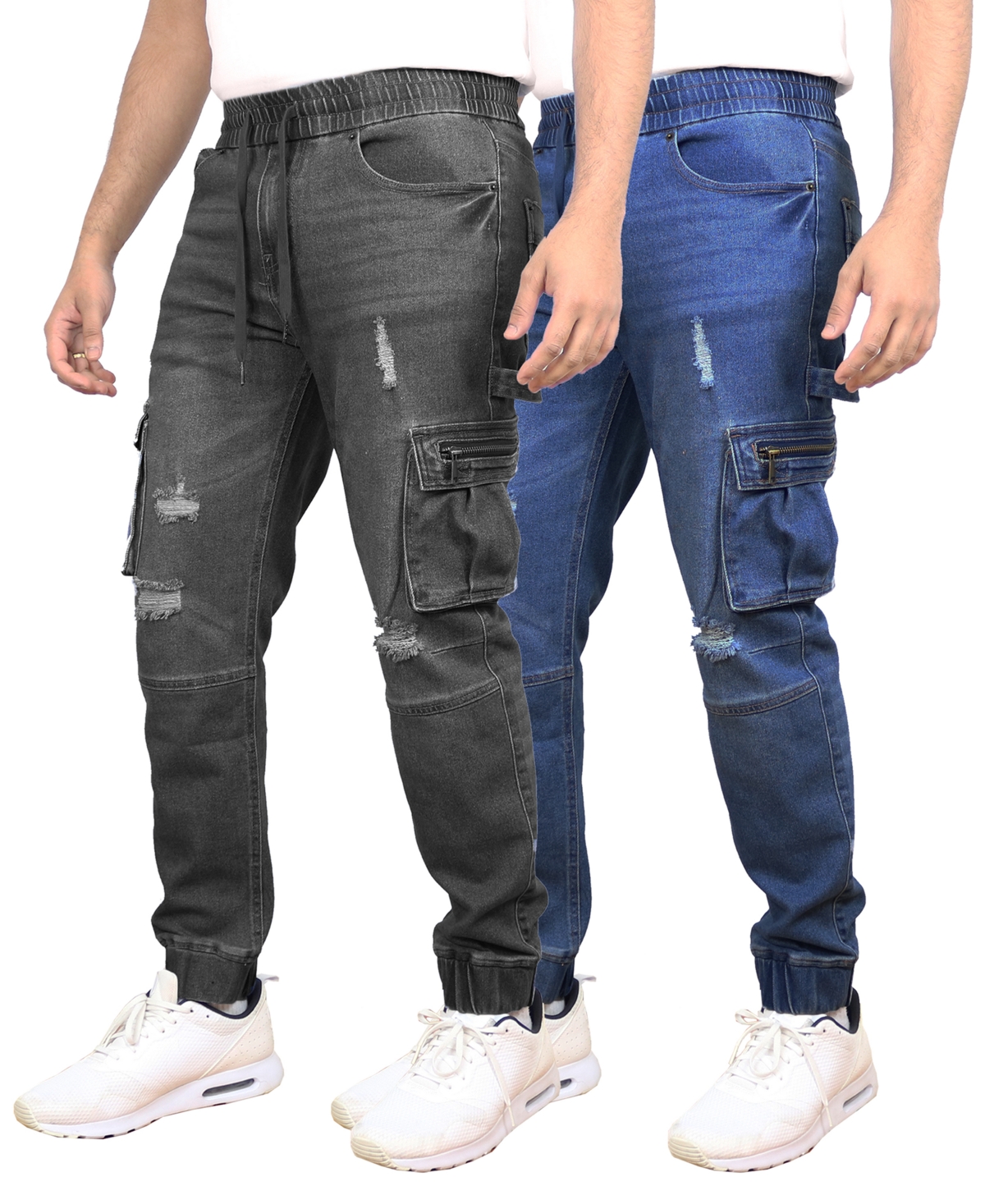 Click here for Blue Ice Mens Stretch Cargo Carpenter Jeans Jogger... prices