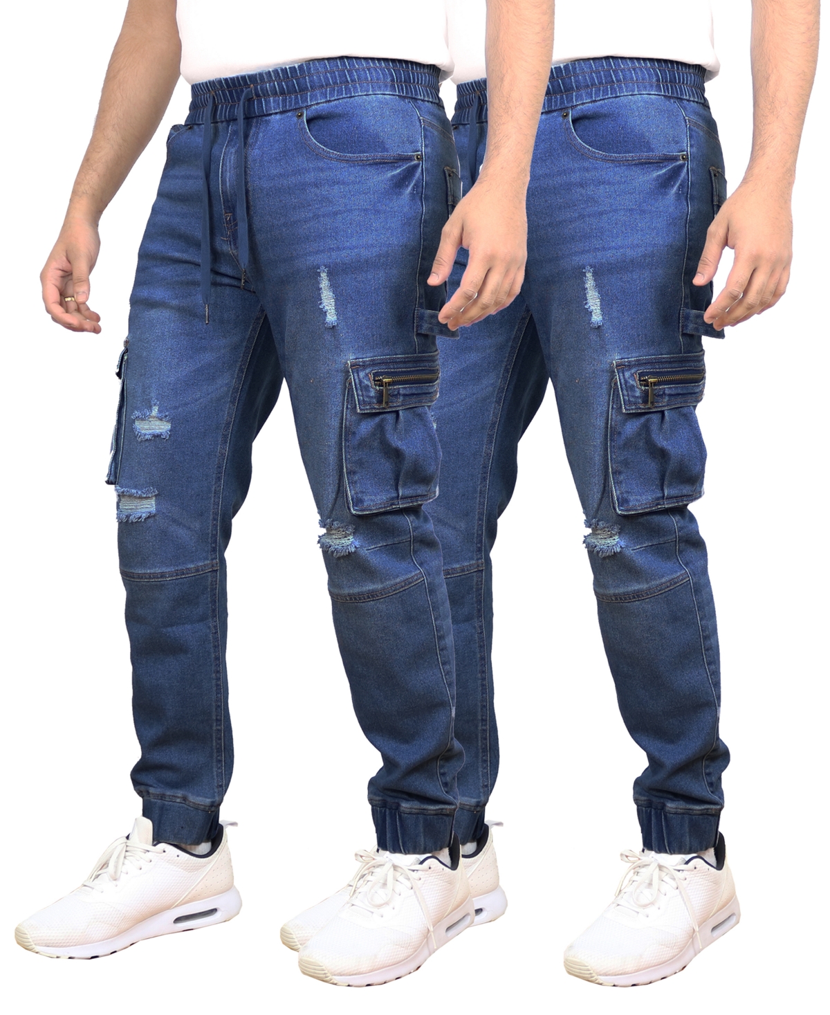 Click here for Blue Ice Mens Stretch Cargo Carpenter Jeans Jogger... prices