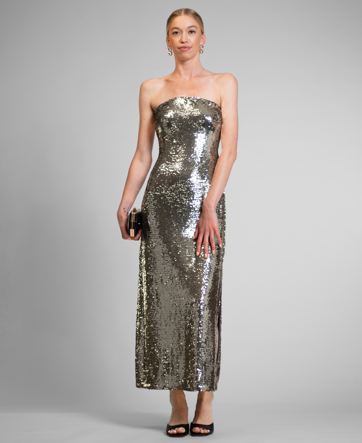 Click here for Rachel Rachel Roy Womens Strapless Sequin Midi Dre... prices