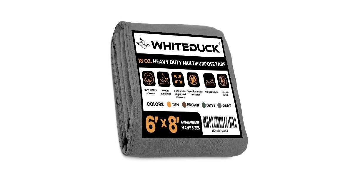 Click here for White Duck Outdoors 18 oz. Canvas Tarp 6x8 prices