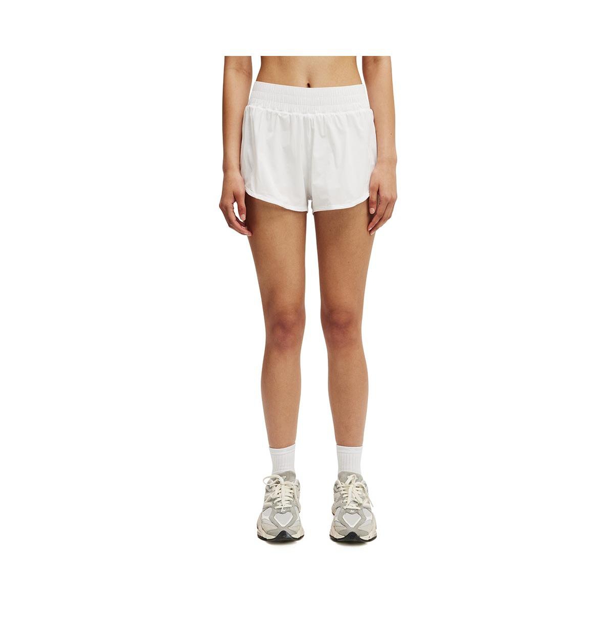 Click here for Cotton On Womens Active Curve Hem Short - White prices