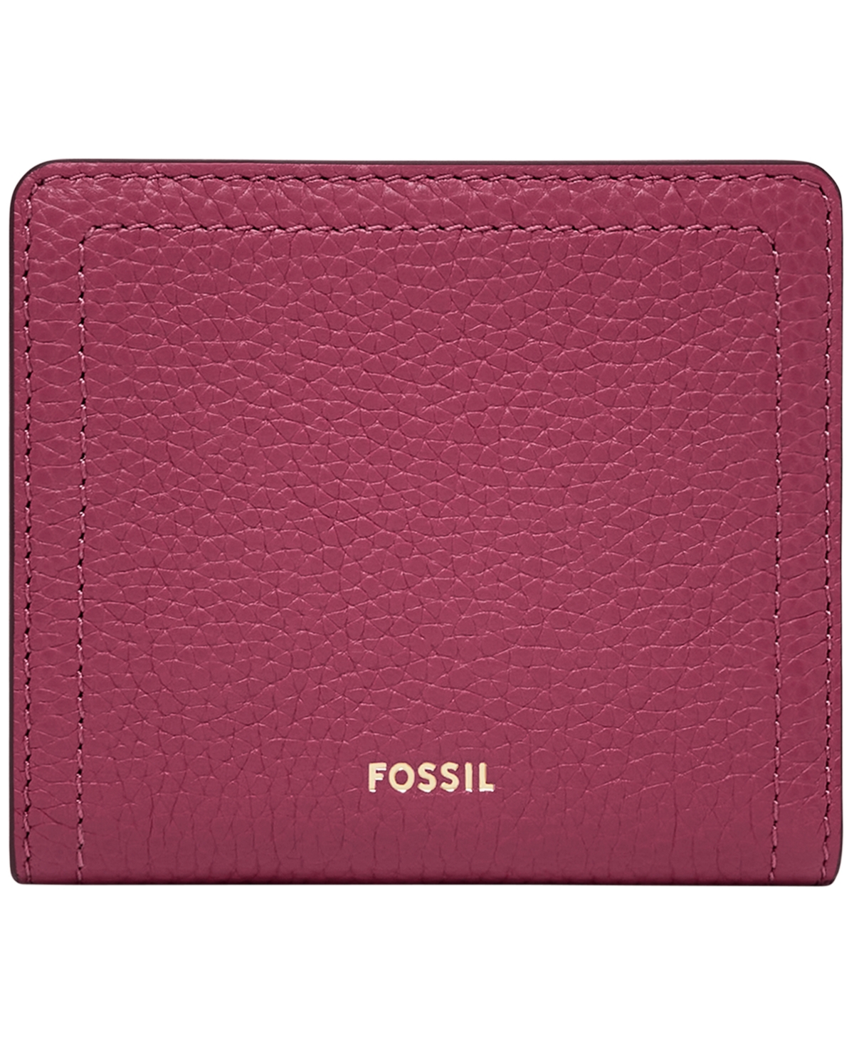 Click here for Fossil Logan Leather Small Bifold Wallet - Pink prices