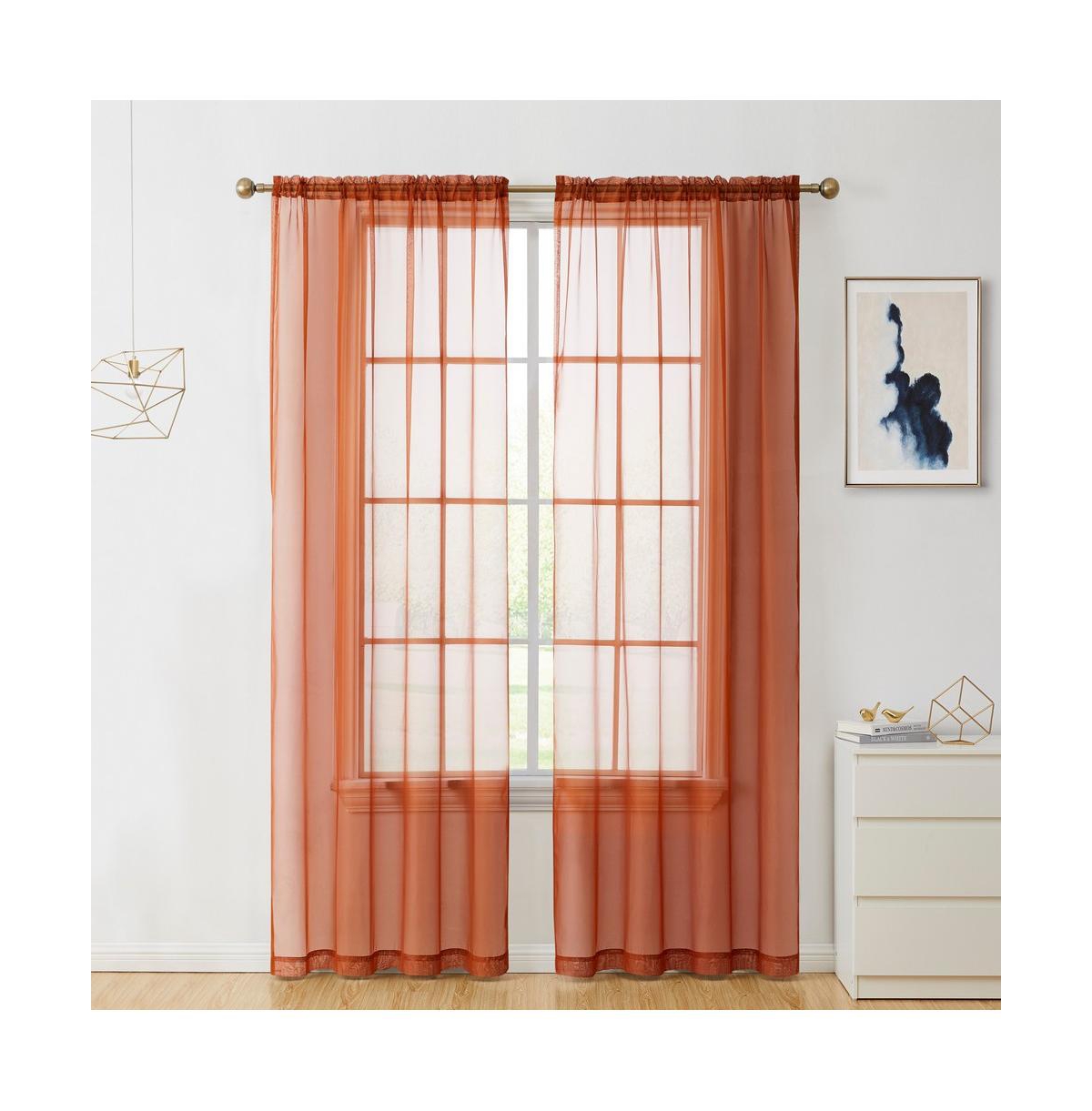 Click here for Hlc.me Essentials Sheer Voile Window Treatment Rod... prices