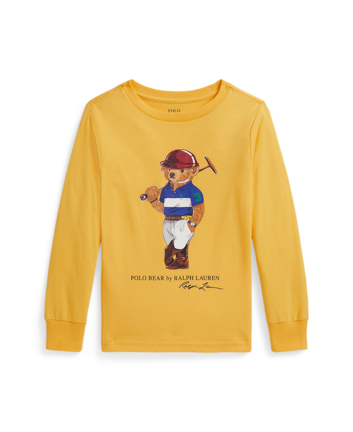 Click here for Polo Ralph Lauren Boys 2-7 Polo Bear Cotton Long-S... prices