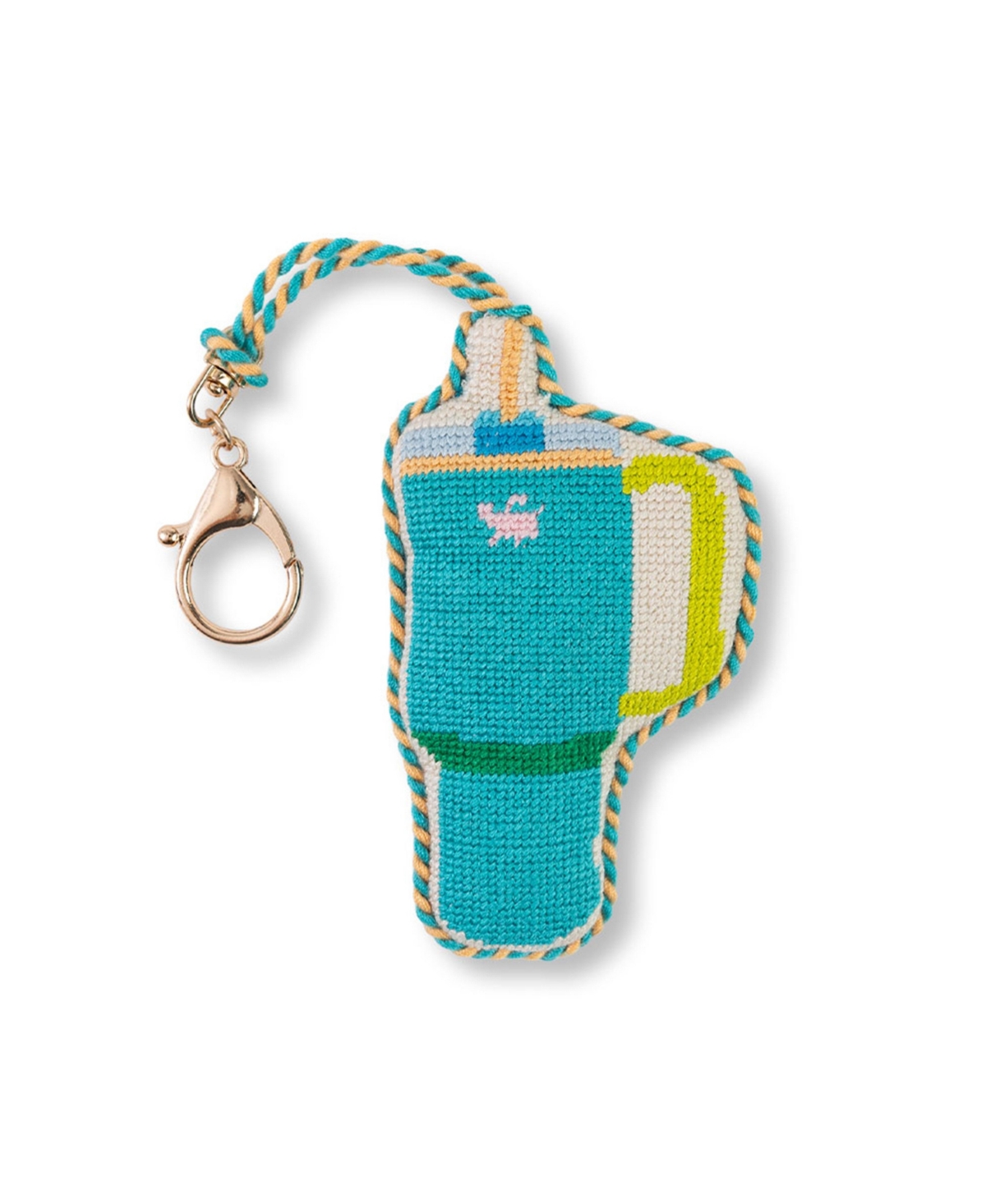 Click here for Furbish Studio Needlepoint Bag Charm - Tumbler mug prices