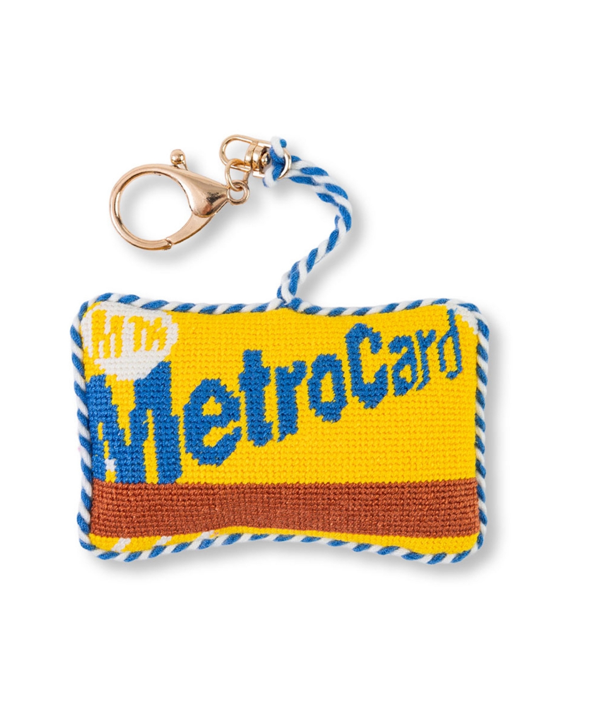 Click here for Furbish Studio Needlepoint Bag Charm - Metro card prices