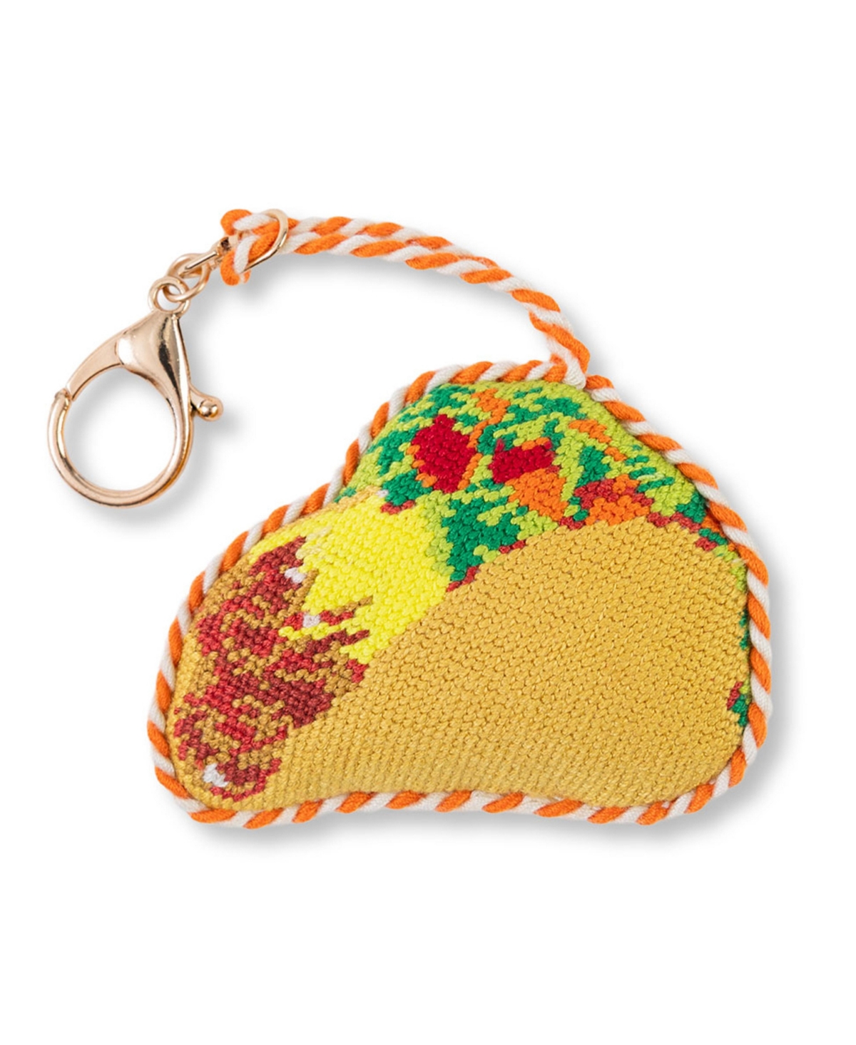 Click here for Furbish Studio Needlepoint Bag Charm - Taco prices