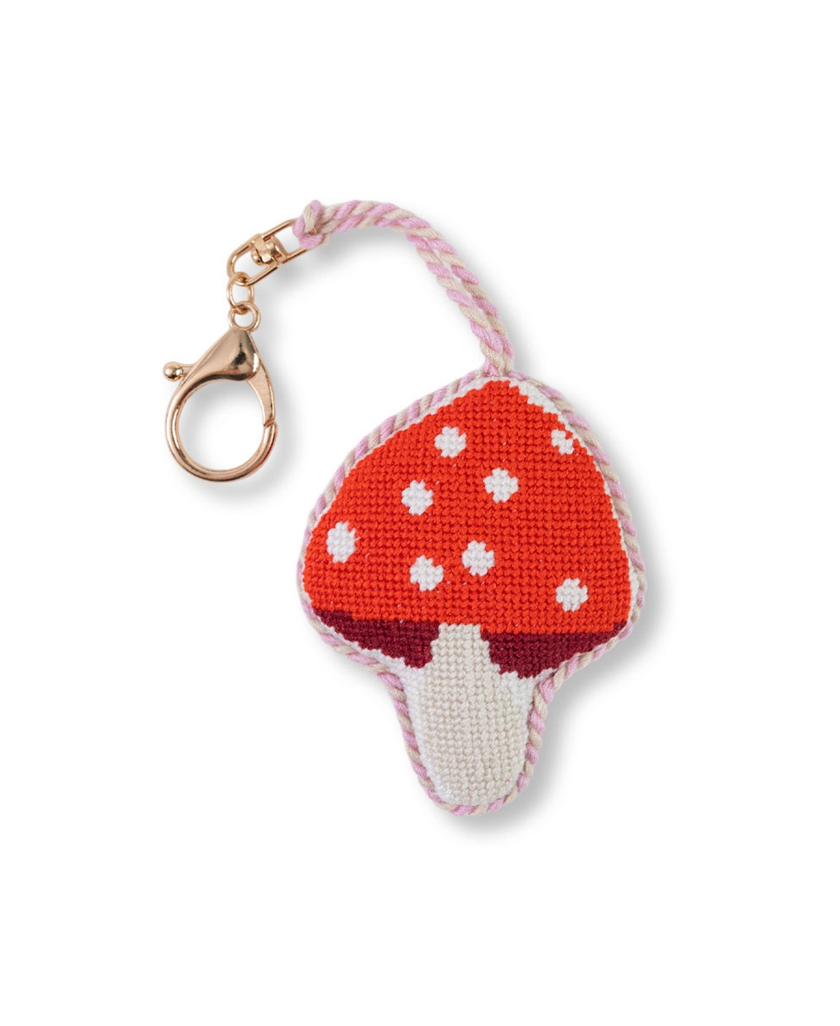 Click here for Furbish Studio Needlepoint Bag Charm - Mushroom prices