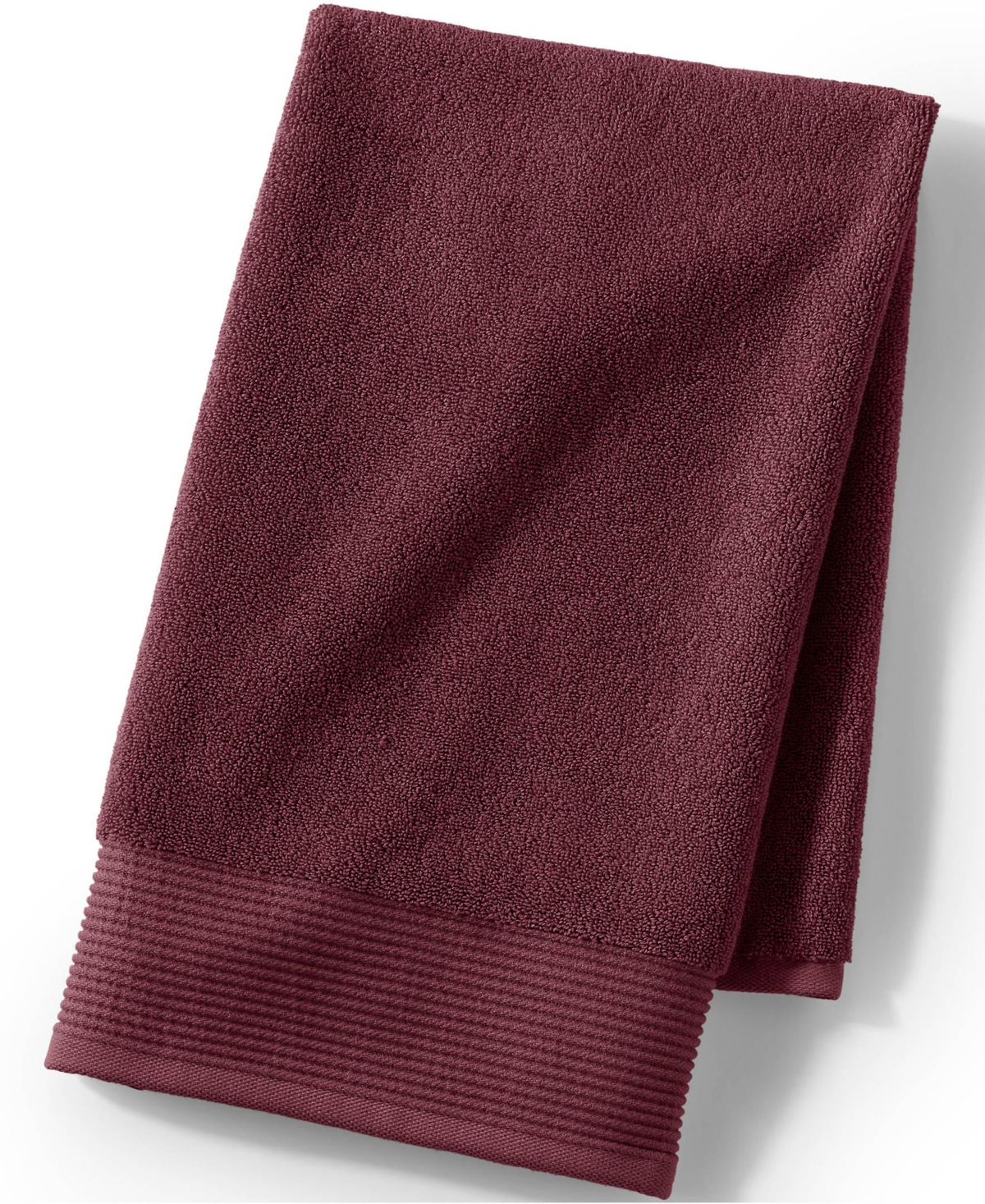 Click here for Lands End Turkish Luxe Hand Towel - Royal burgundy prices