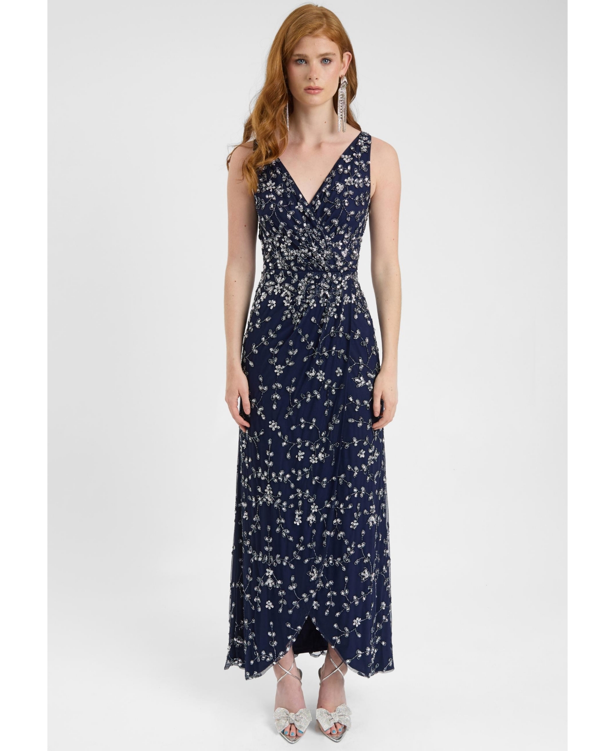 Click here for Beauut Womens Embellished Sequin Beaded Maxi Dress... prices