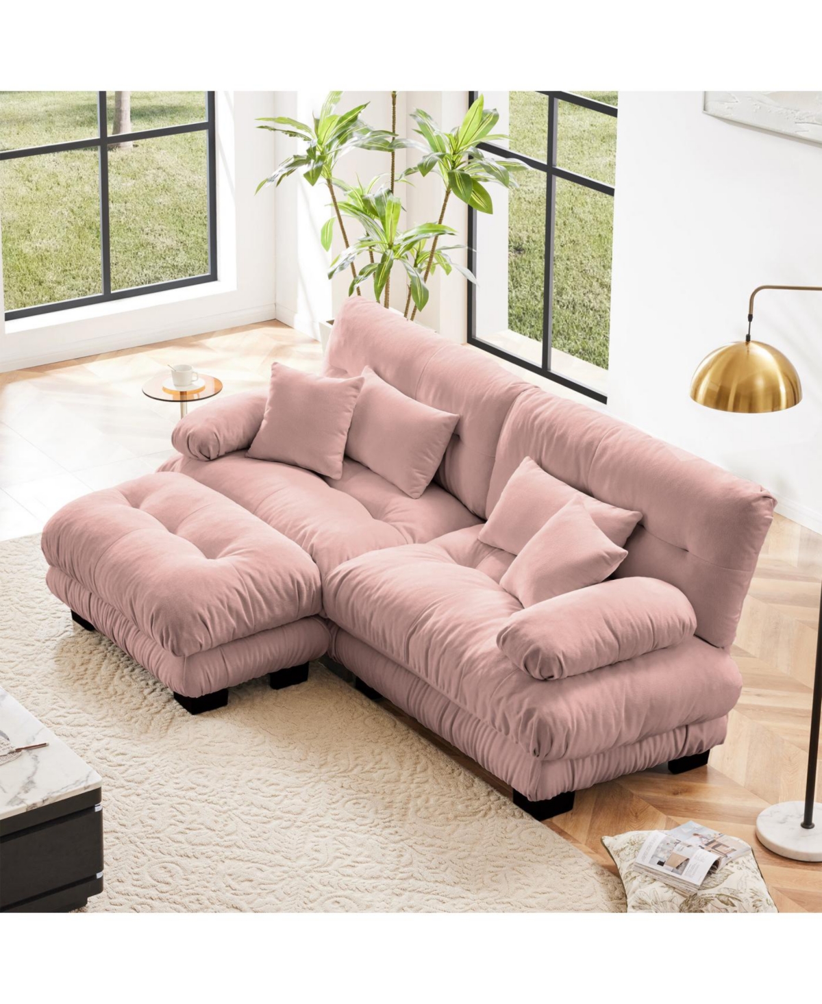 Click here for Streamdale Furniture Cloud Couch Chenille 2 Seater... prices