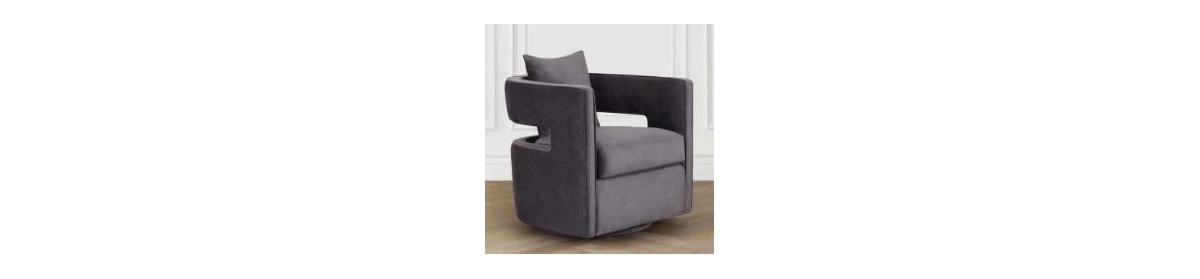 Click here for Z Gallerie Lottie Swivel Chair - Grey prices