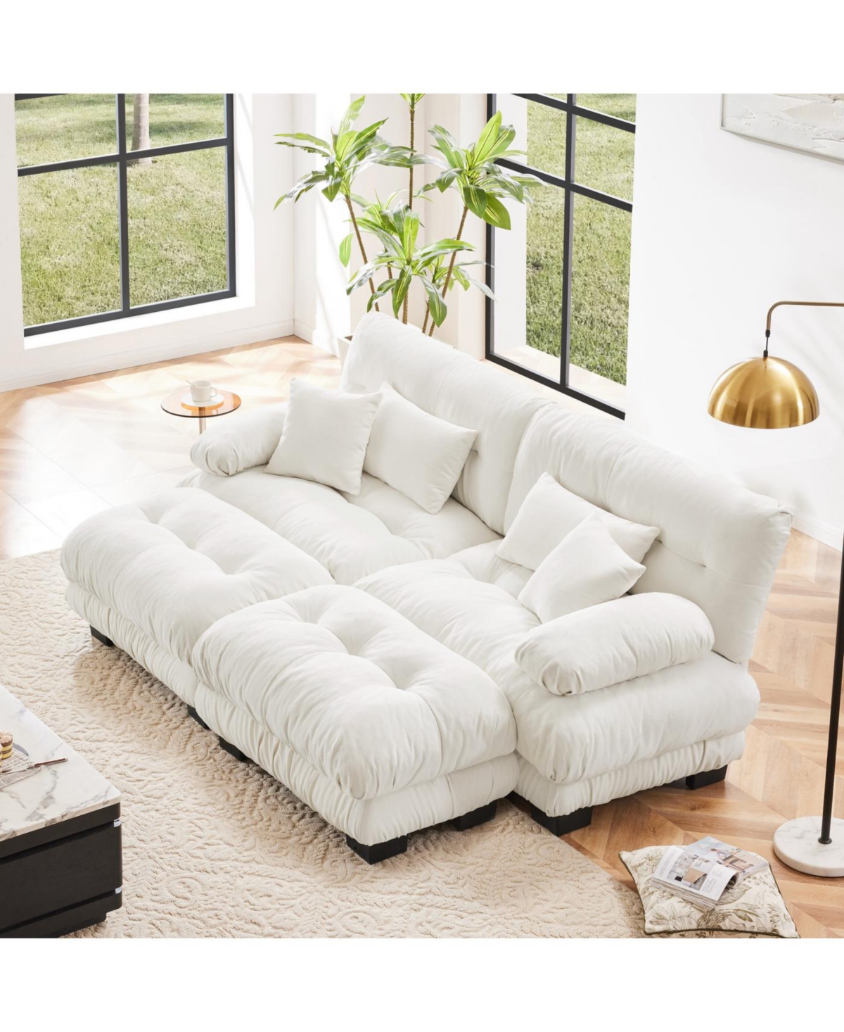 Click here for Streamdale Cloud Couch Sleeper Sofa  Chenille 2 Se... prices
