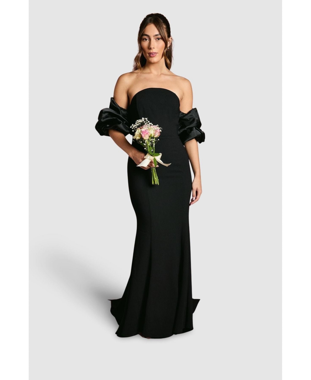 Click here for Coast Womens Puff Sleeve Bardot Fishtail Maxi Dres... prices