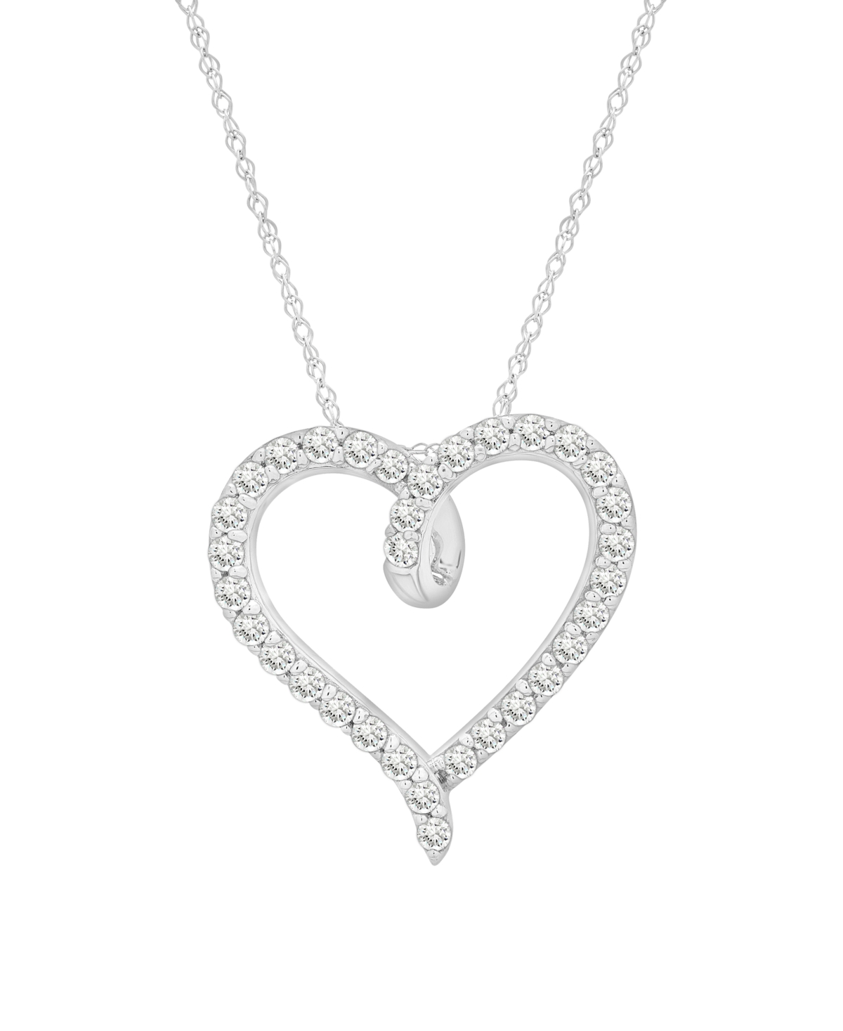 Click here for Macys Diamond Heart Pendant Necklace (1 ct. t.w.)... prices