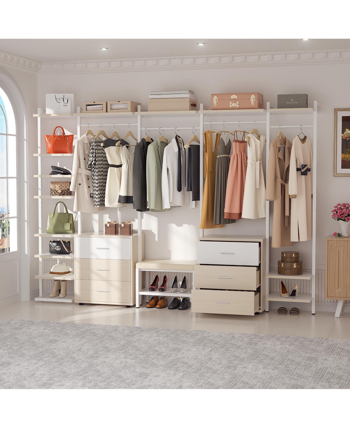 Click here for Aheaplus Heavy Duty Closet Organizer System with 6... prices