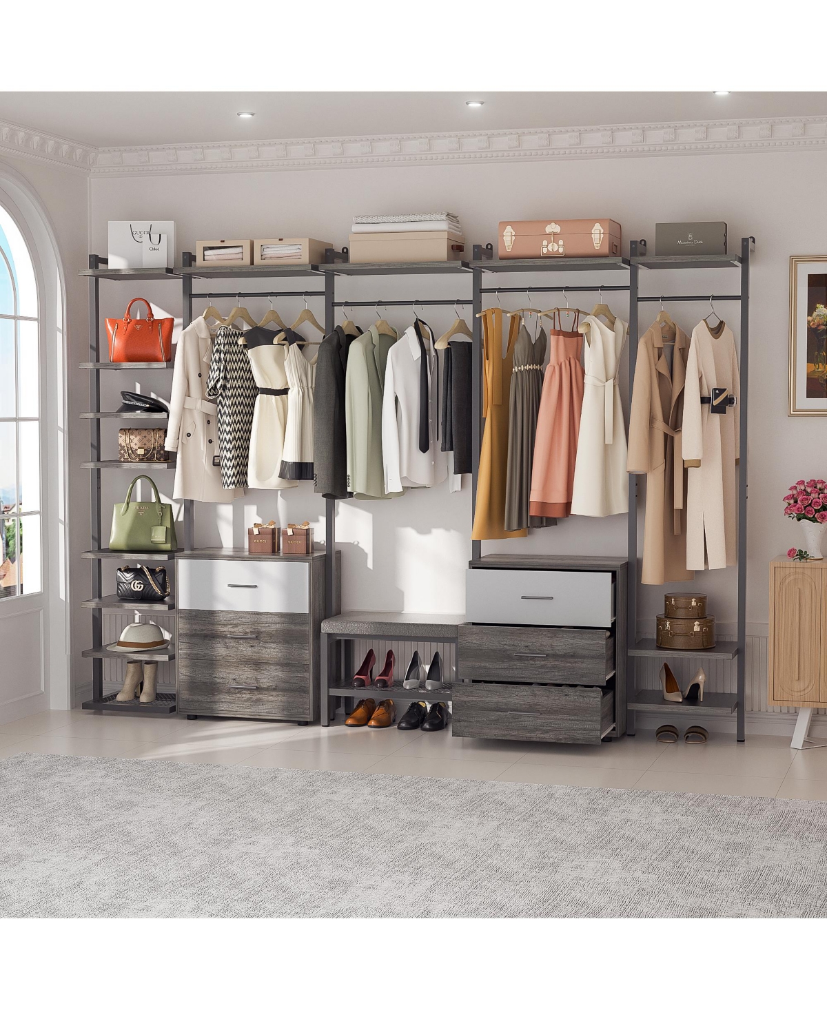 Click here for Aheaplus Heavy Duty Closet Organizer System with 6... prices