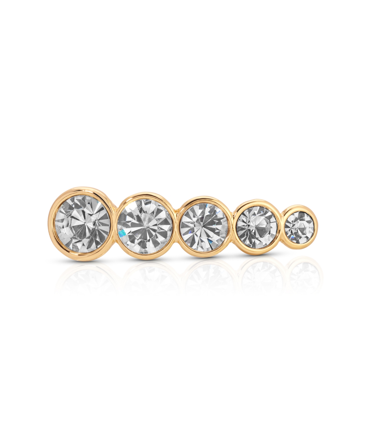 Click here for Ettika Crystal Line Brooch - Gold prices