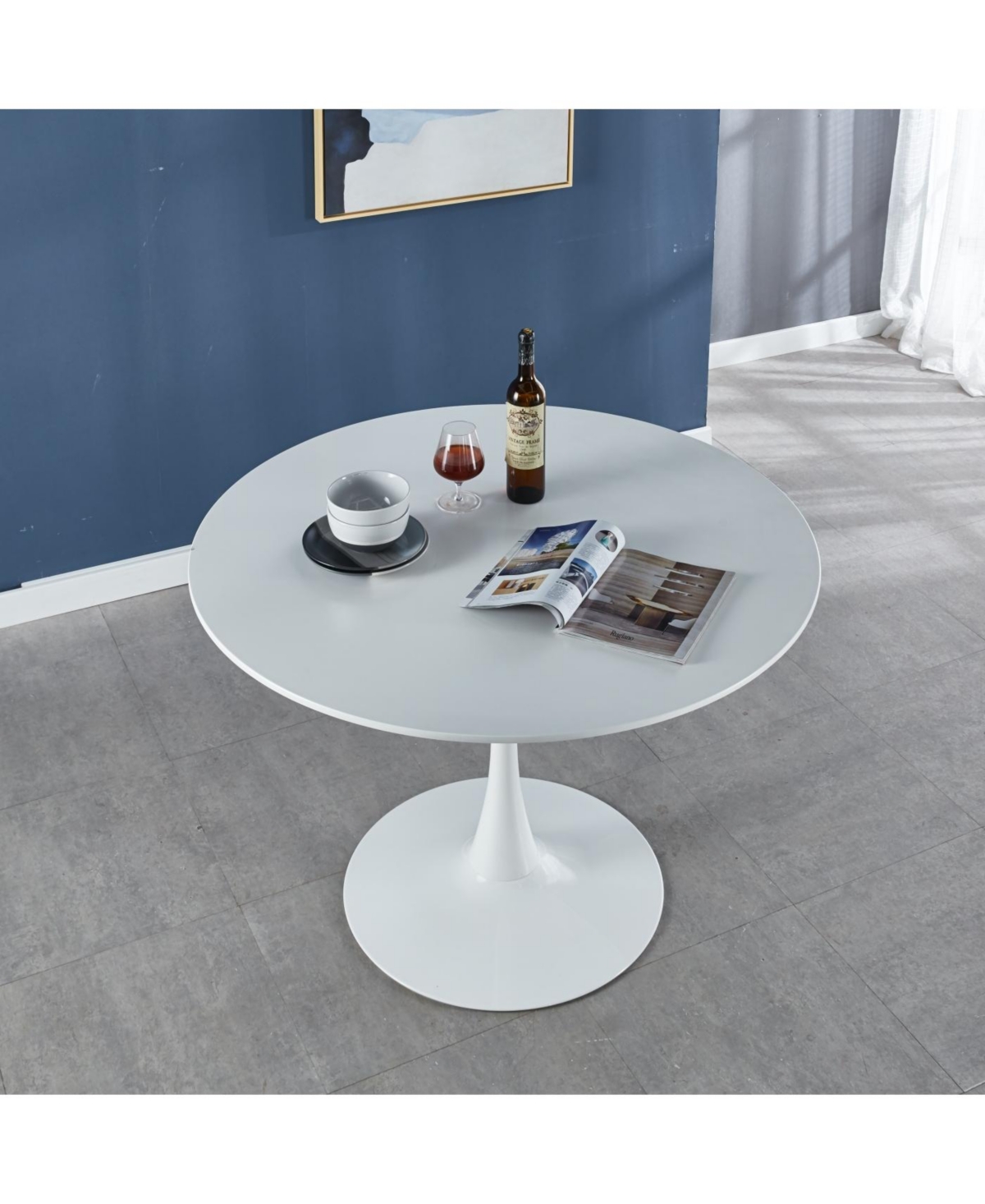 Click here for Streamdale Furniture White Tulip Dining Table - Wh... prices