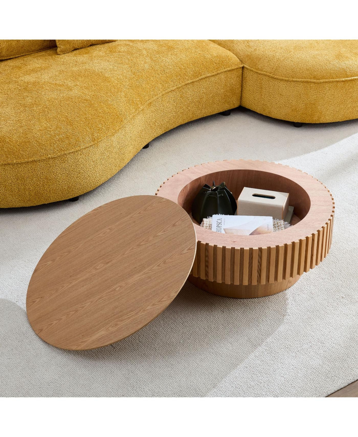 Click here for Streamdale Furniture Round Wood Coffee Table with... prices