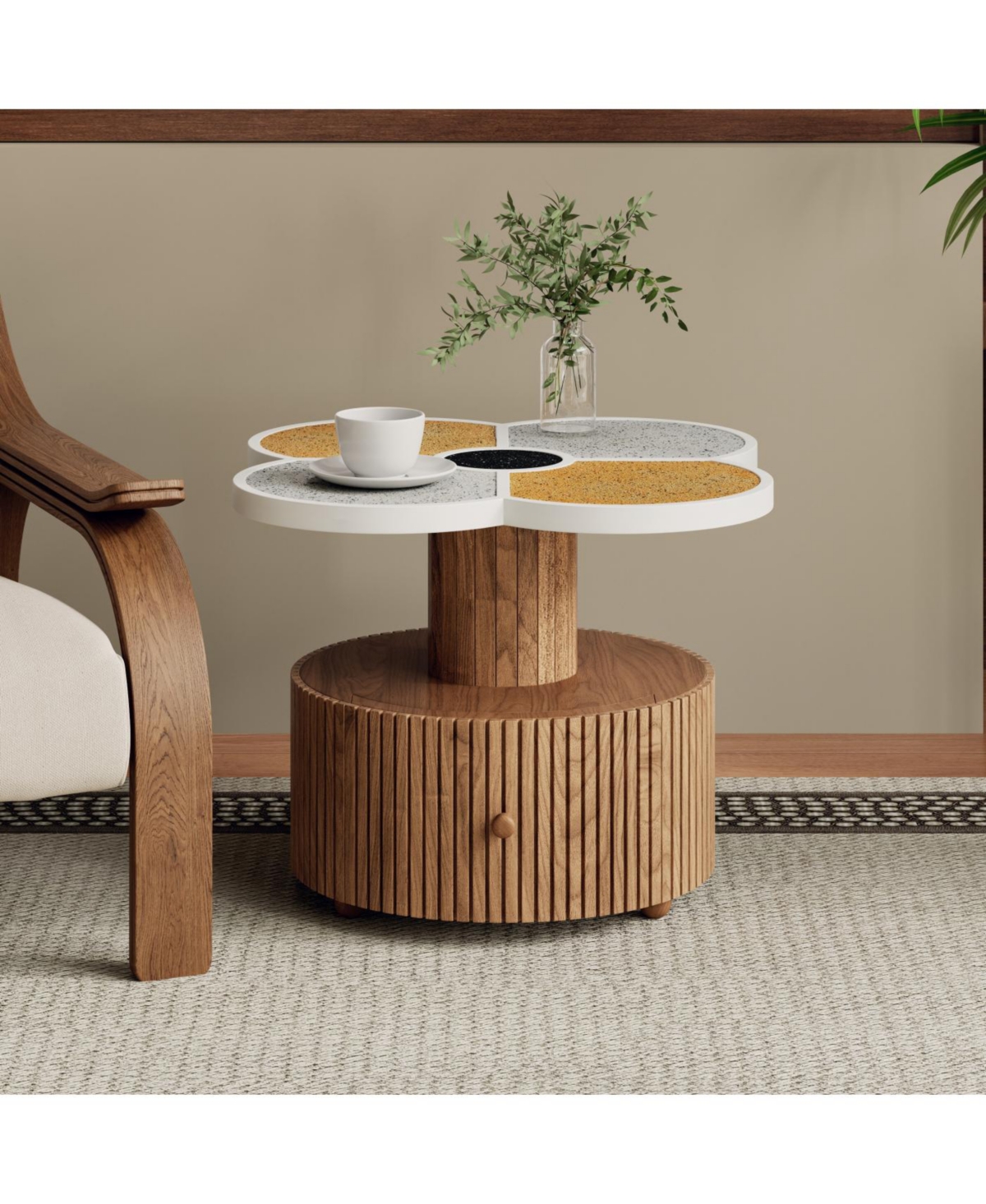 Click here for Streamdale Furniture Unique Four-Leaf Clover Side... prices