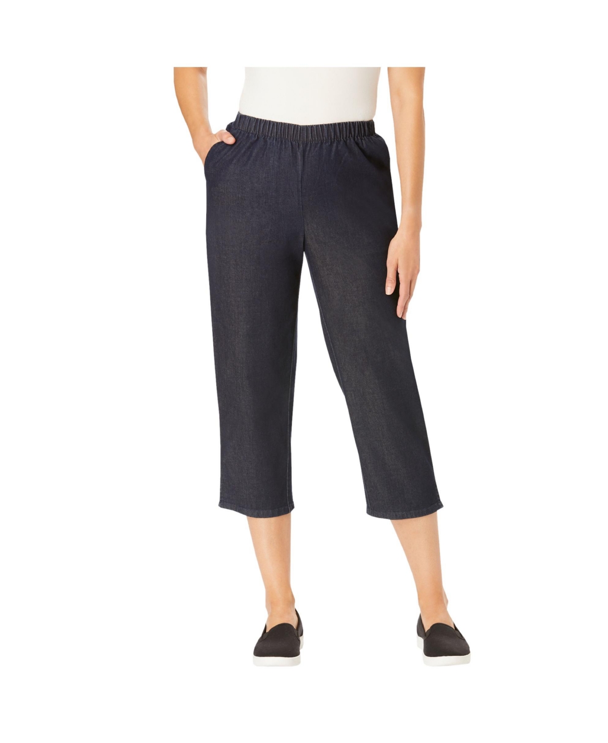 Click here for Woman Within Womens Within Fineline Stretch Denim... prices