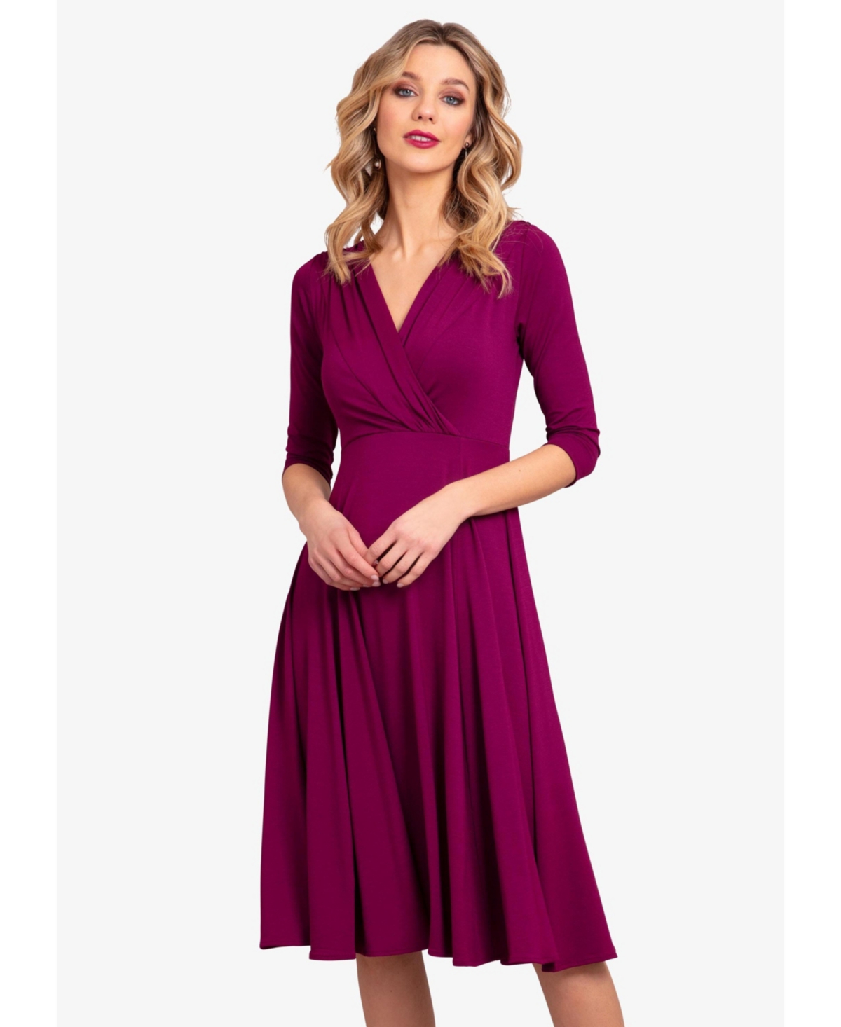 Click here for Alie Street London Womens Annie Dress - Plum wine prices