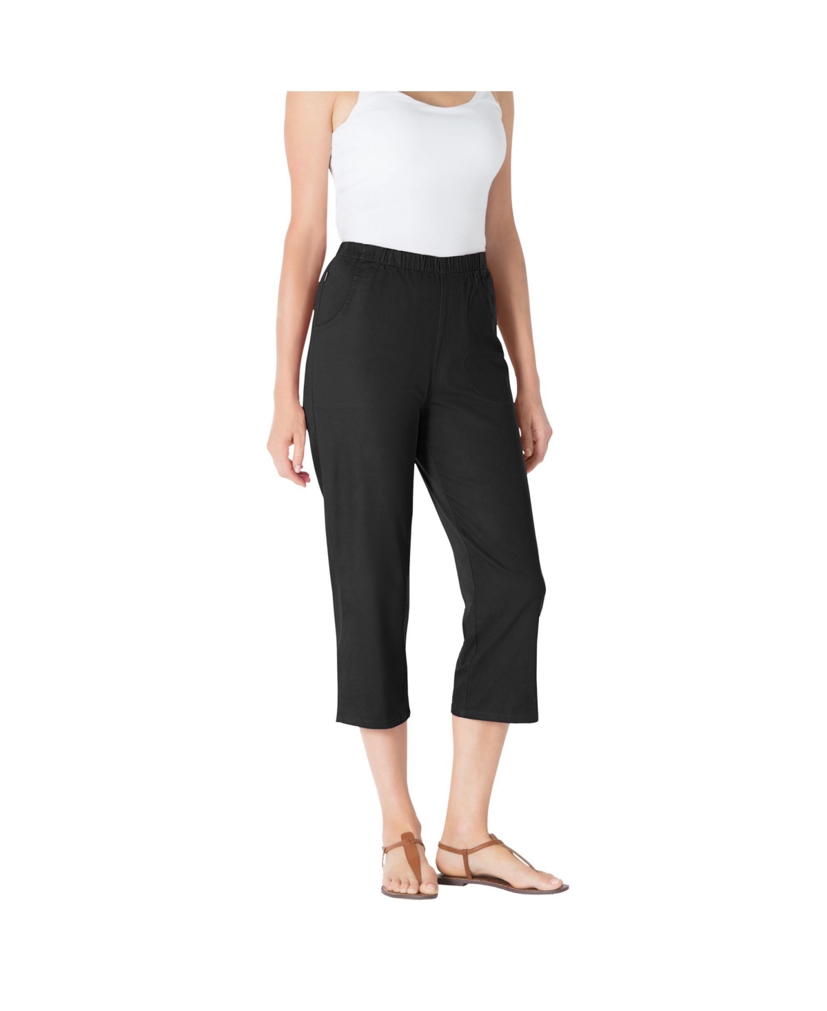 Click here for Woman Within Womens Within Fineline Stretch Denim... prices