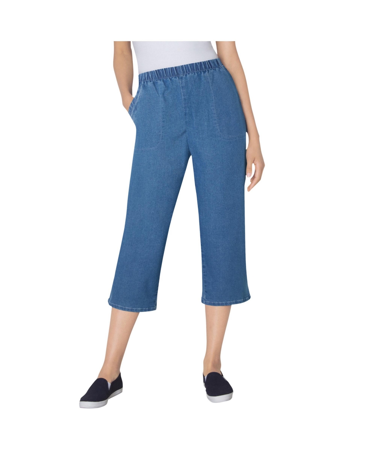 Click here for Woman Within Womens Within Fineline Stretch Denim... prices