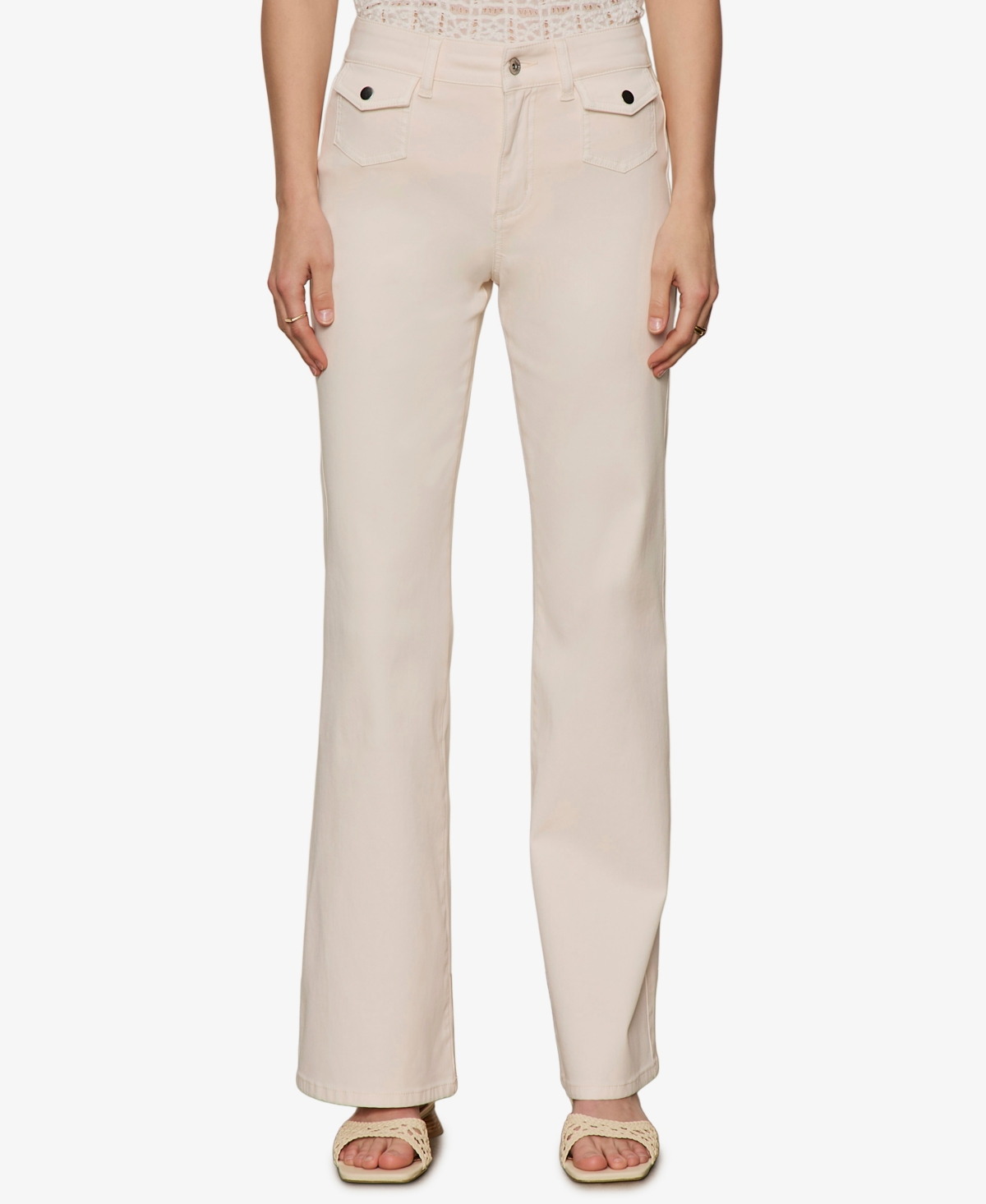 Click here for Sanctuary Womens Wide-Leg Skipper Pants - Pink Mil... prices