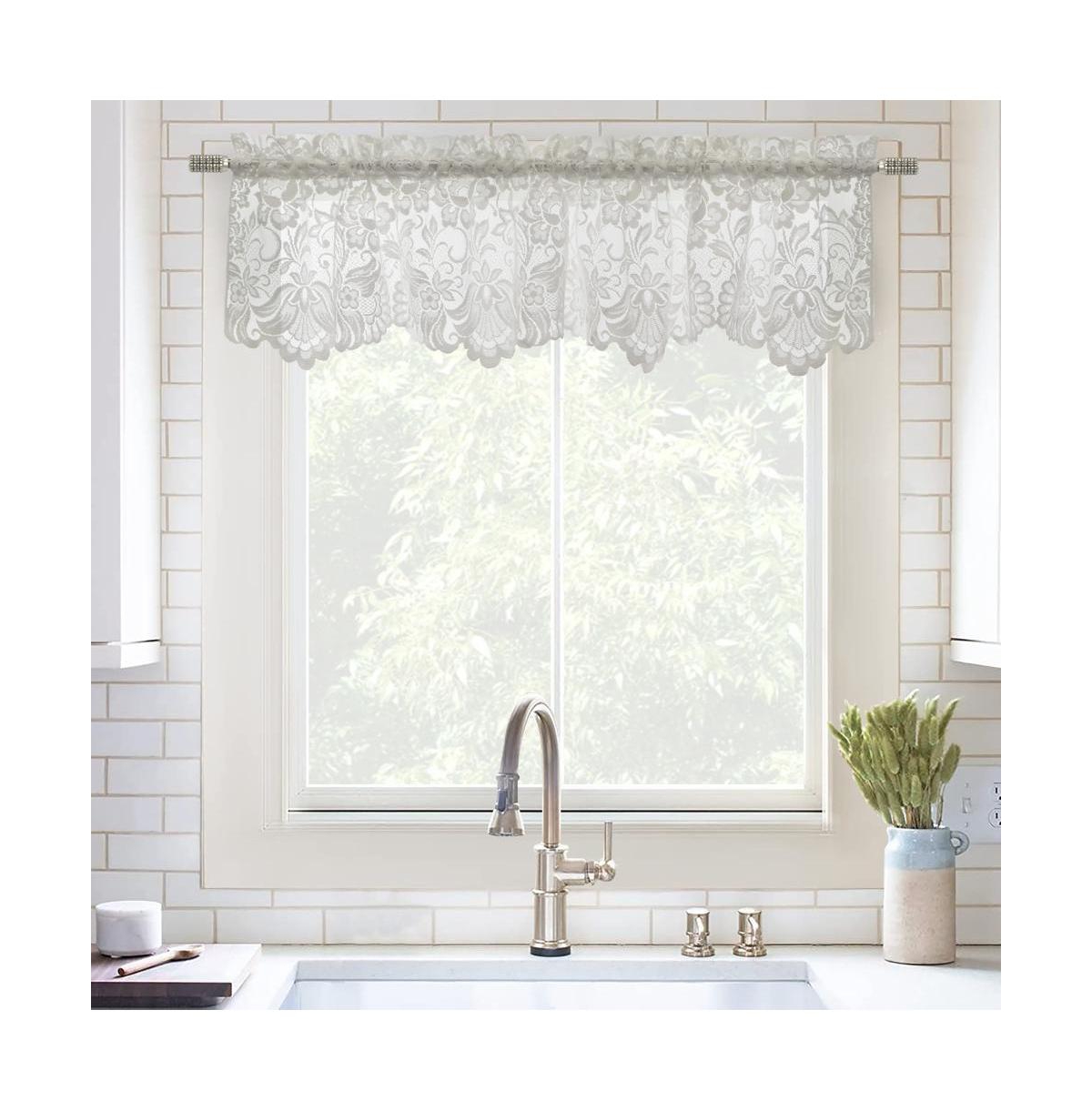 Click here for Habitat Limoges Sheer Rod Pocket Flat Valance Flor... prices