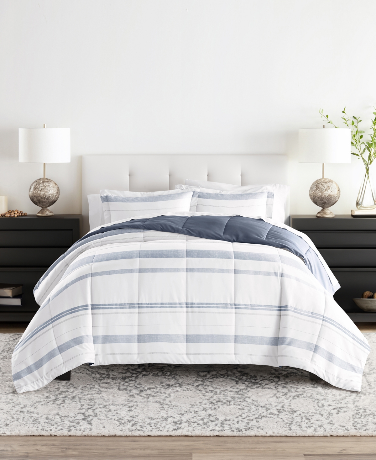Click here for ienjoy Home Stitched Stripe 3-Piece Comforter Set... prices