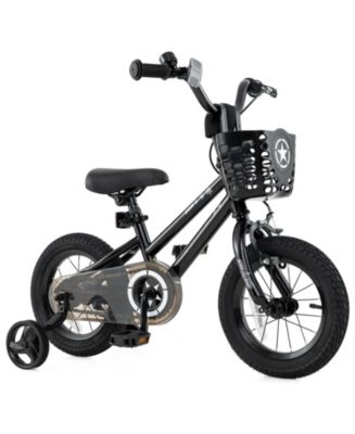 SUGIFT 12 Inch Kids Bike with Basket and Training Wheels for Children ...