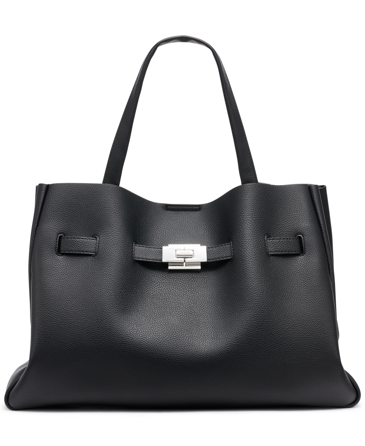 Click here for Dkny Bryar Large Satchel Bag - Black/Silver prices