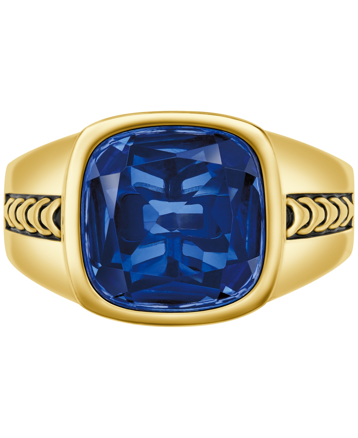 Click here for Bulova Mens Gold Plated Statement Ring - Gold-tone prices