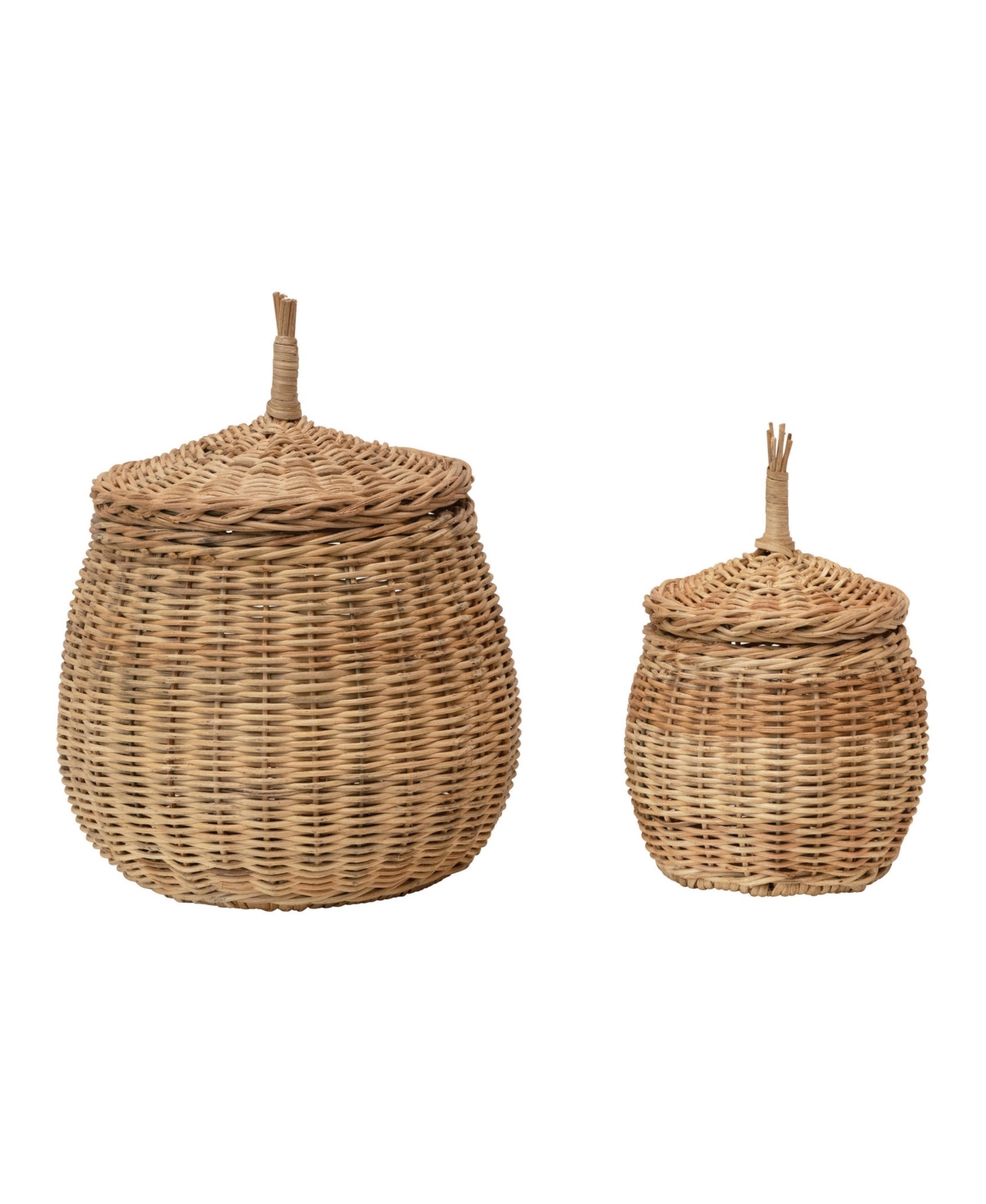 Click here for Storied Home Hand-Woven Wicker Basket Storage with... prices
